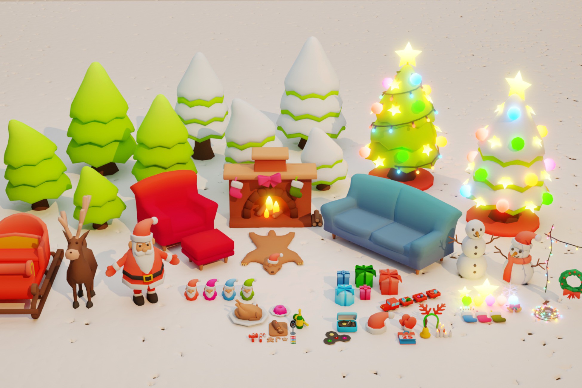 Stylized Mega Christmas Pack | 3D 소품 | Unity Asset Store