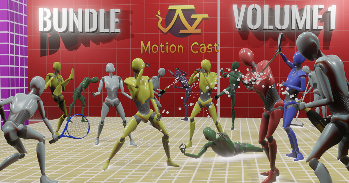 Motion Cast Bundle Vol1 | 3D Animations | Unity Asset Store