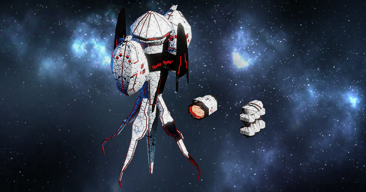 Modular Alien Space Station Construction Kit | 3D Space | Unity Asset Store