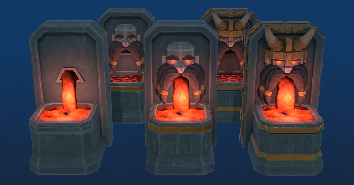 Stylized Furnaces & Icons | 3D Furniture | Unity Asset Store