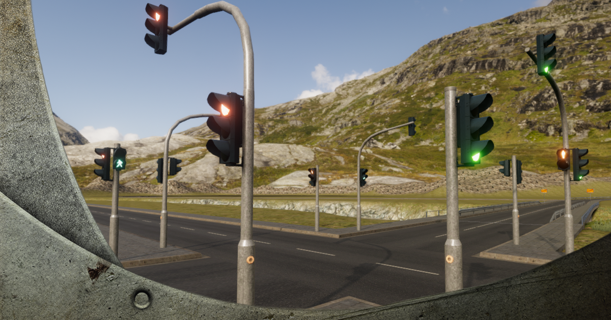 Trafficlights EU Style - HQ | 3D Exterior | Unity Asset Store
