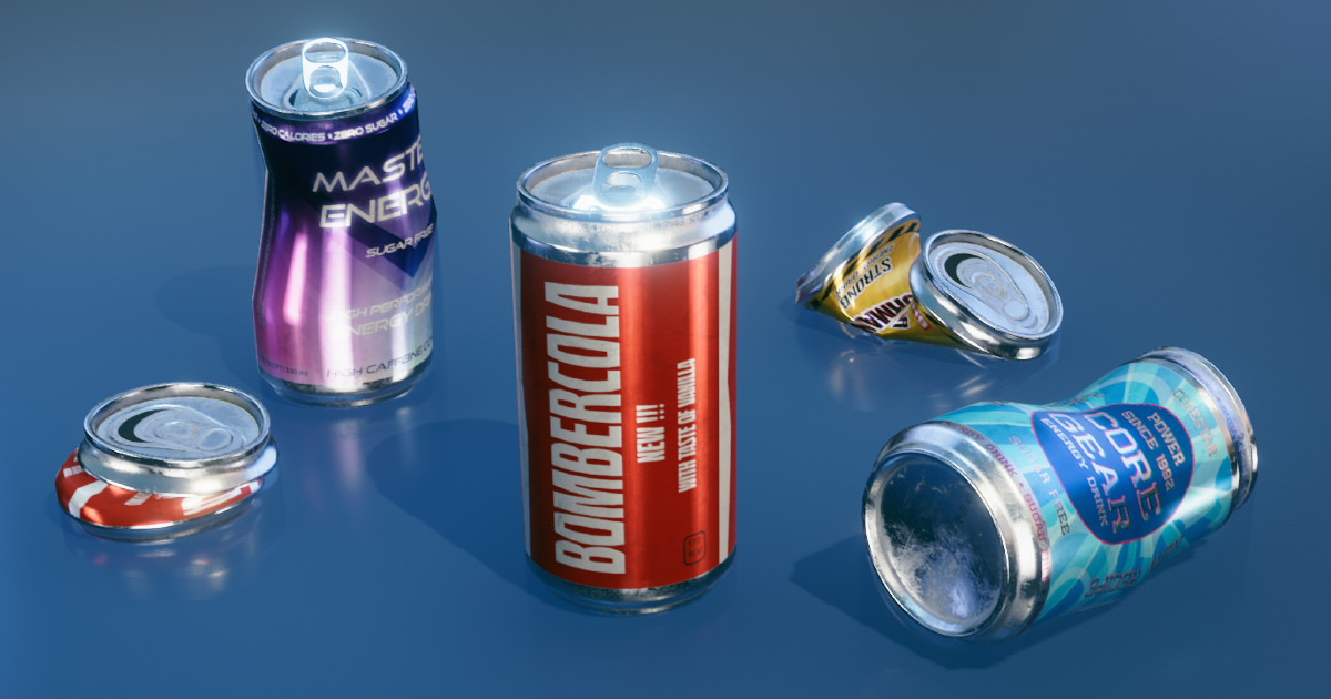 Cans | 3D Food | Unity Asset Store
