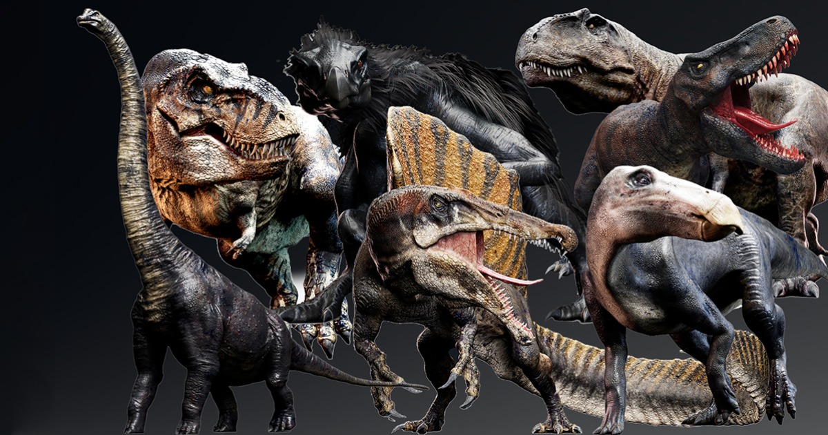 Dinosaur Big Carnivore and Herbivore Dinosaurs Bundle | 3D Creatures ...