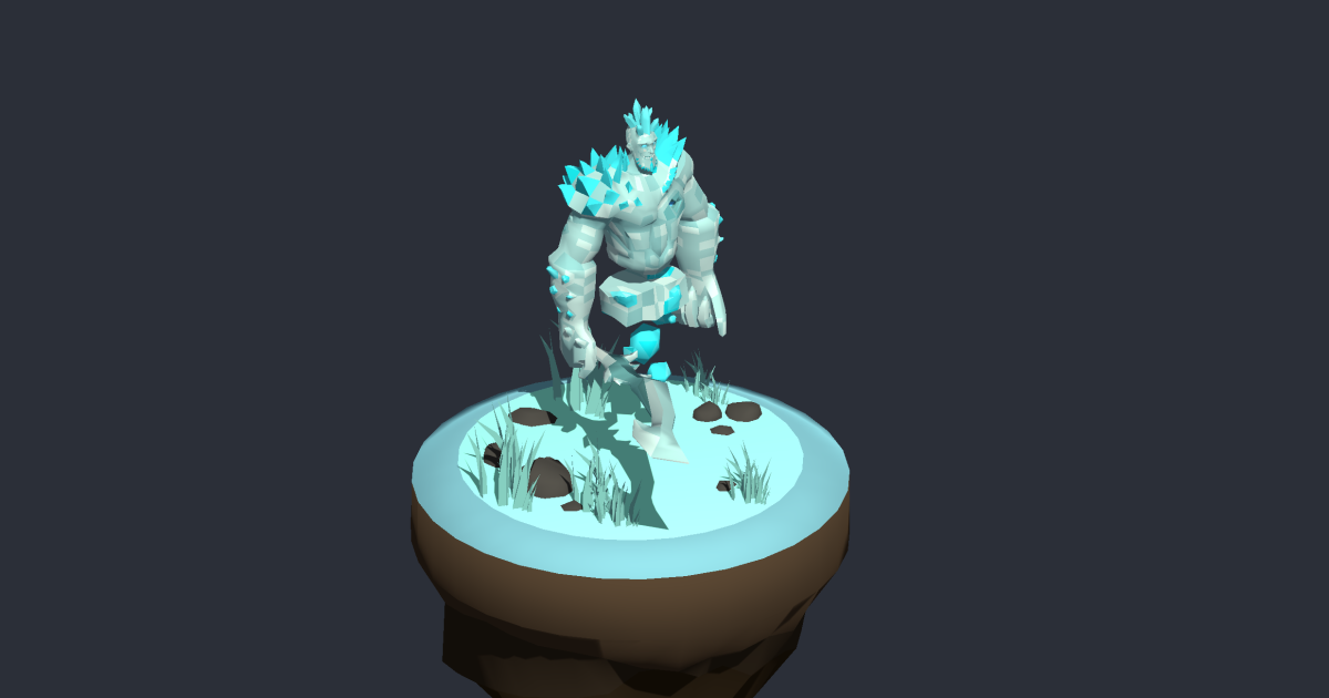 Medieval Fantasy - Ice Elemental | 3D Creatures | Unity Asset Store