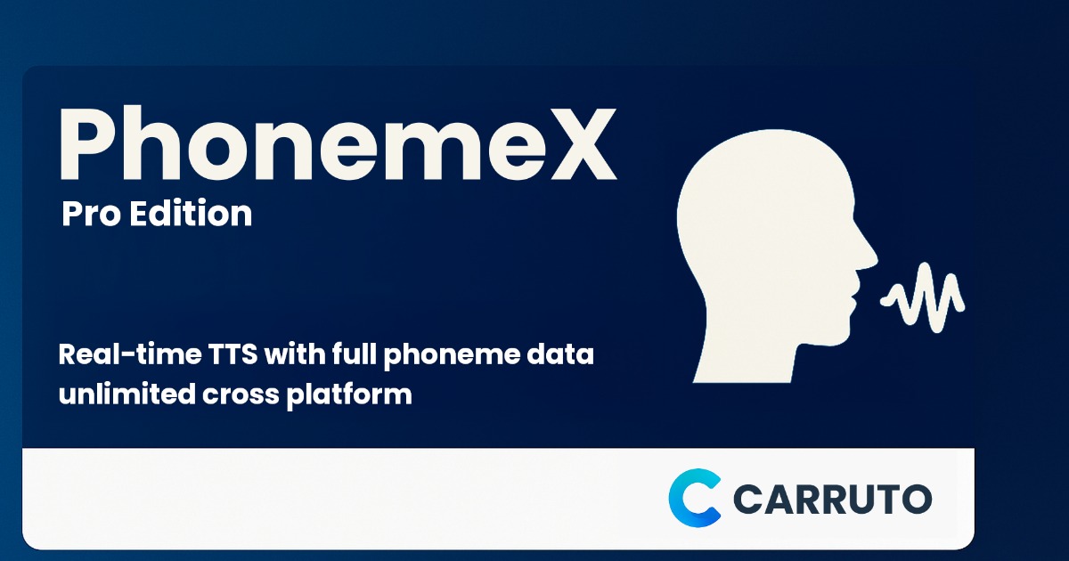 PhonemeX Pro Edition – Unlimited Cross Platform TTS with Phoneme Access ...
