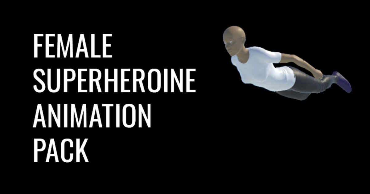 Female Superheroine Animation Pack | 3D Animations | Unity Asset Store