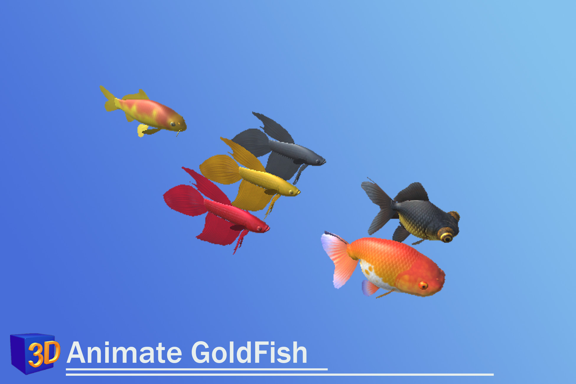 3D Animate GoldFish Pack | Characters | Unity Asset Store