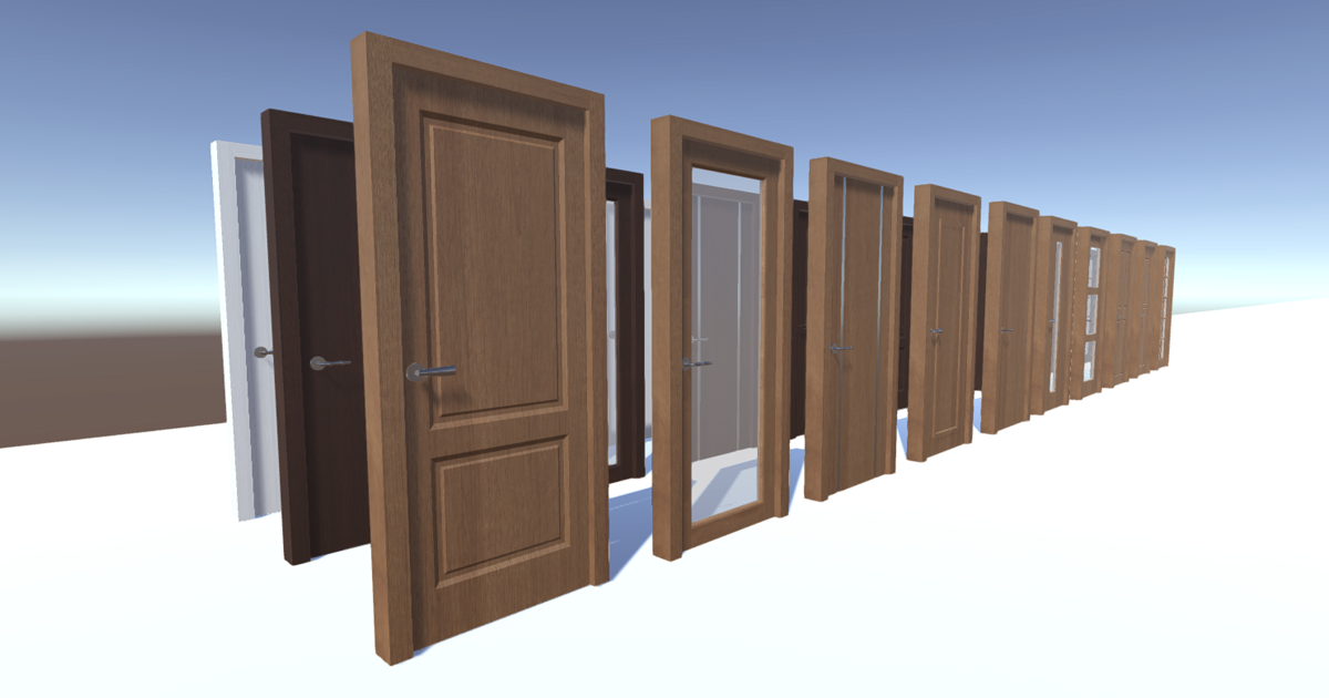 Modern Doors | 3D Interior | Unity Asset Store