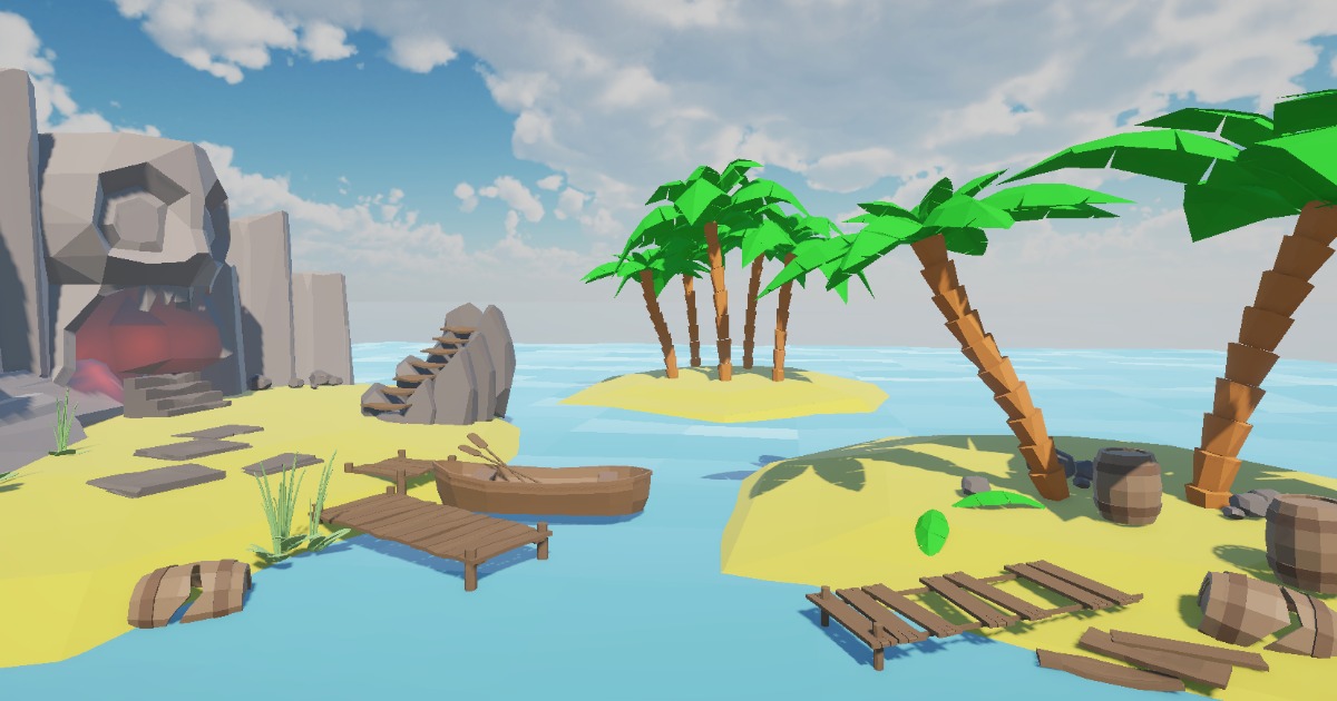 3D Low Poly Environment Tropical | 3D Environments | Unity Asset Store