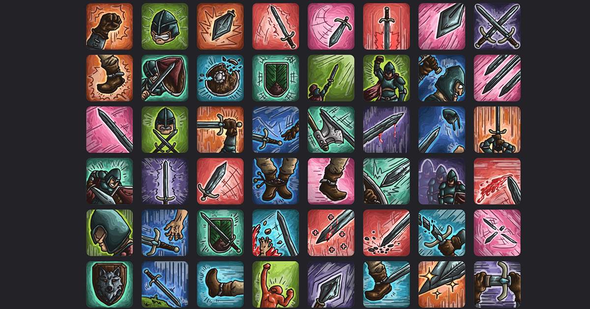 Swordsman Skills Free Icons | 2D Icons | Unity Asset Store