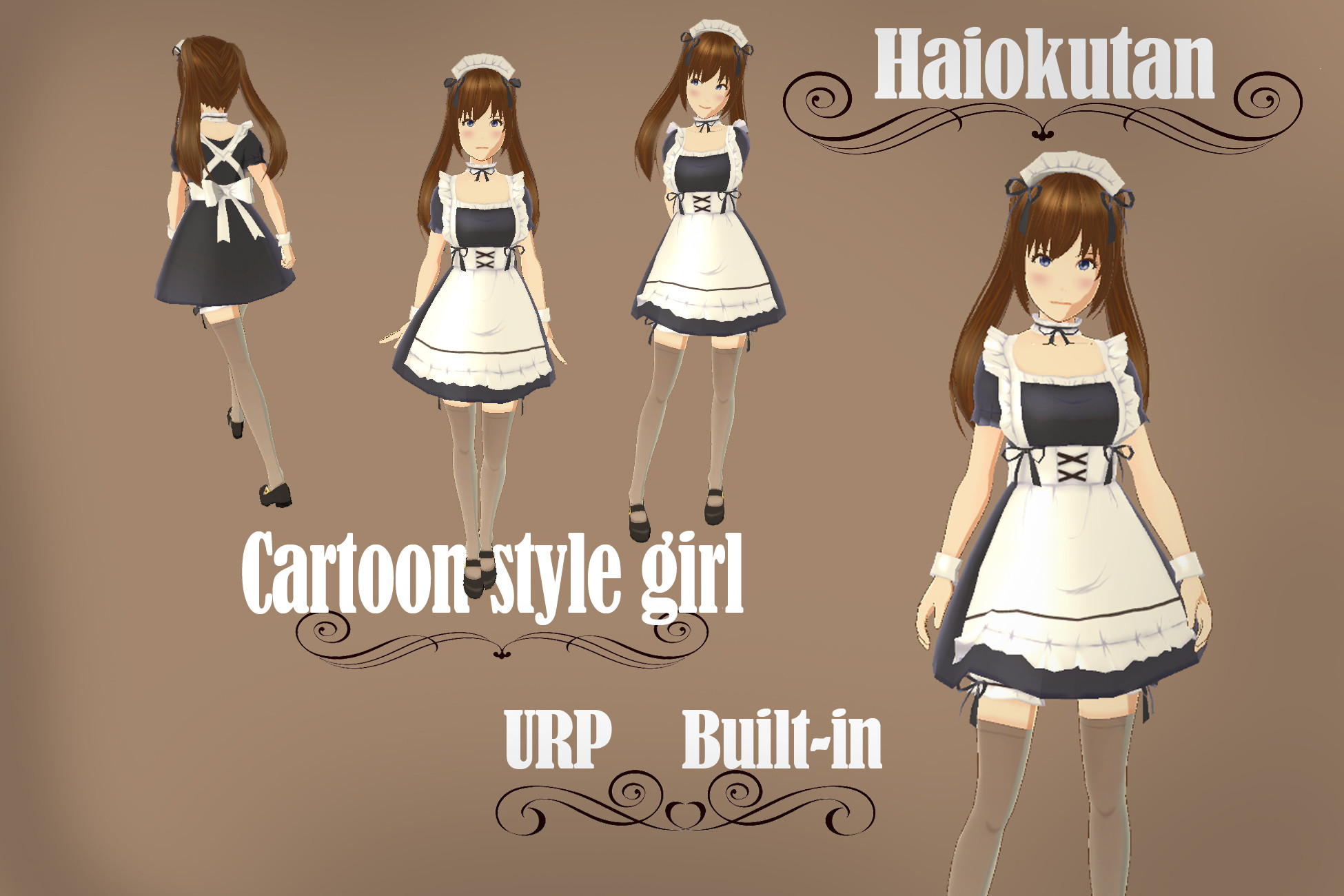Haiokutan-girl | Characters | Unity Asset Store