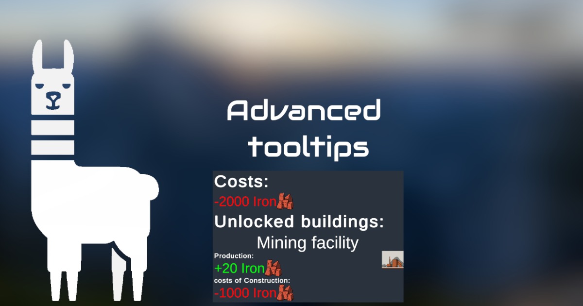 Advanced Tool Tips Gui 도구 Unity Asset Store