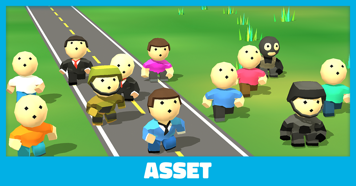 Hyper Casual Low Poly Characters | 3D Characters | Unity Asset Store