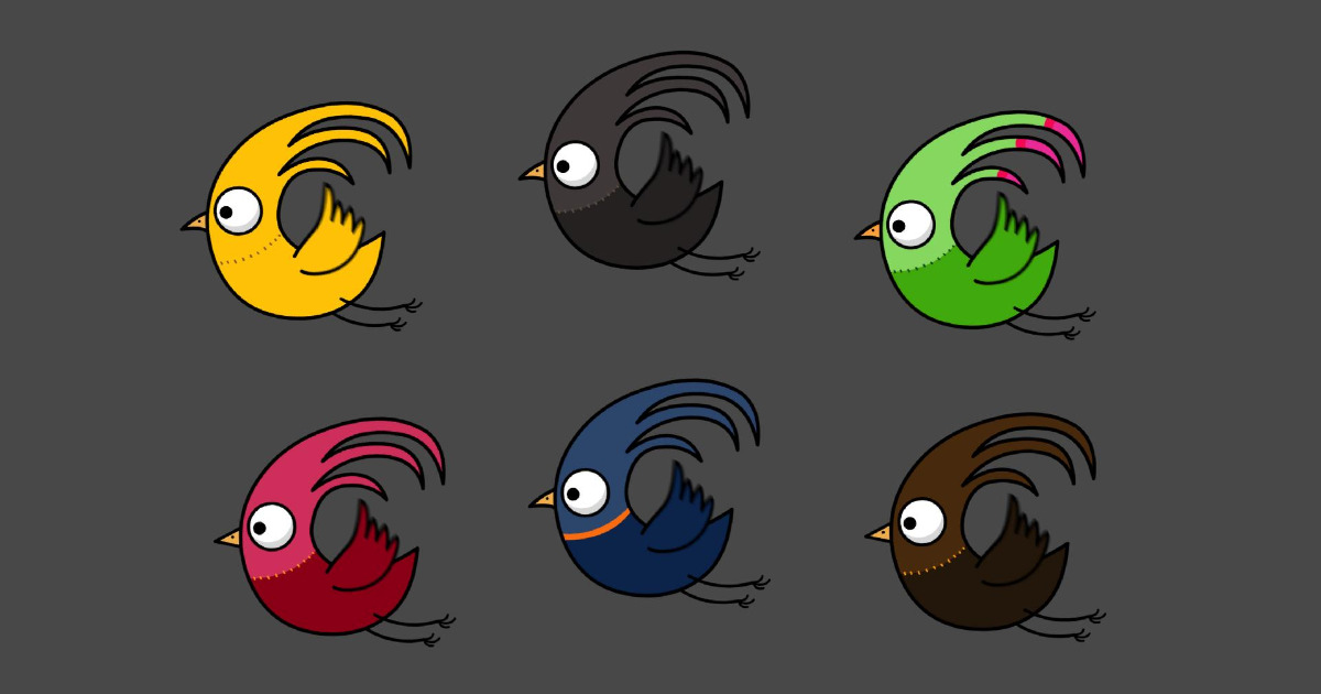 Cute Birds 2D - #4 | 2D Characters | Unity Asset Store