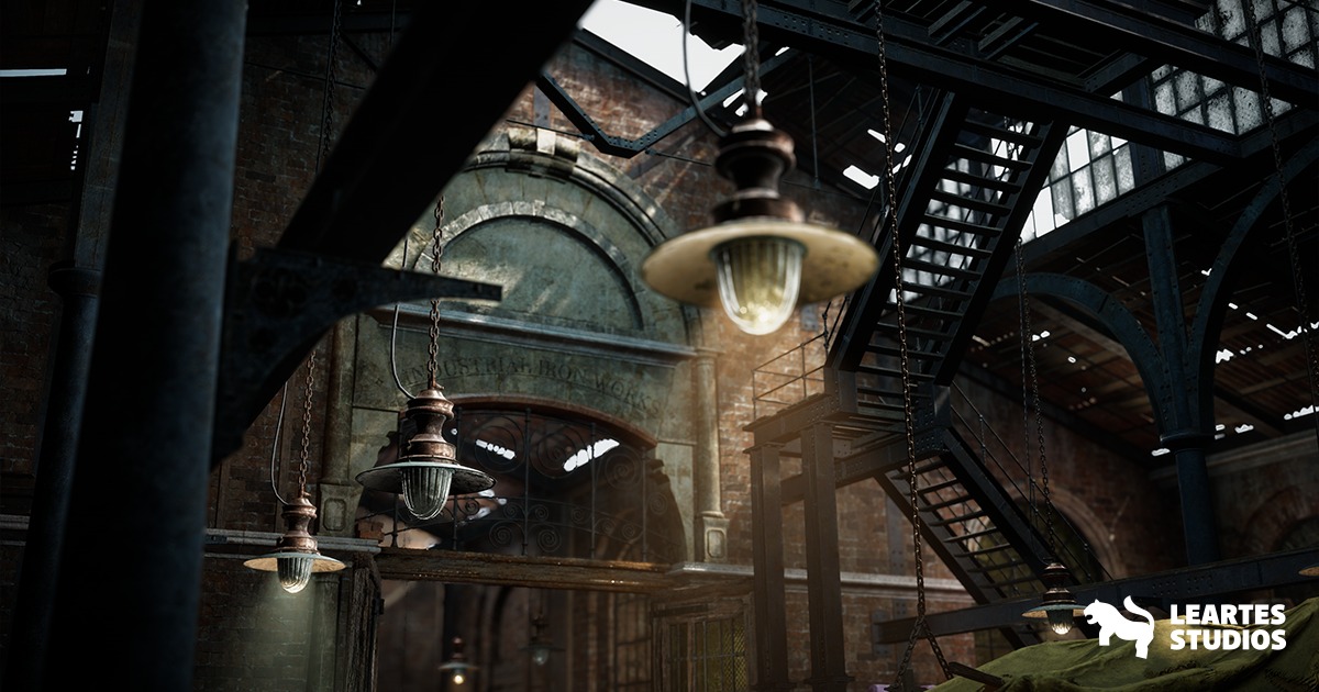 Victorian Market in Abandoned Factory Building | 3D Industrial | Unity ...