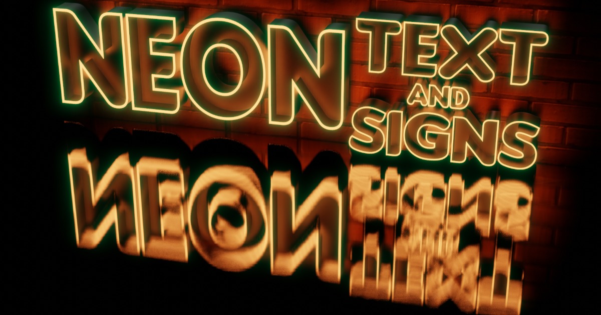 Neon Text and Signs | 3D Props | Unity Asset Store
