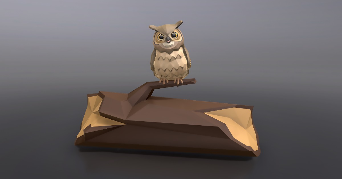 Stylize Low Poly Owl | 3D Animals | Unity Asset Store
