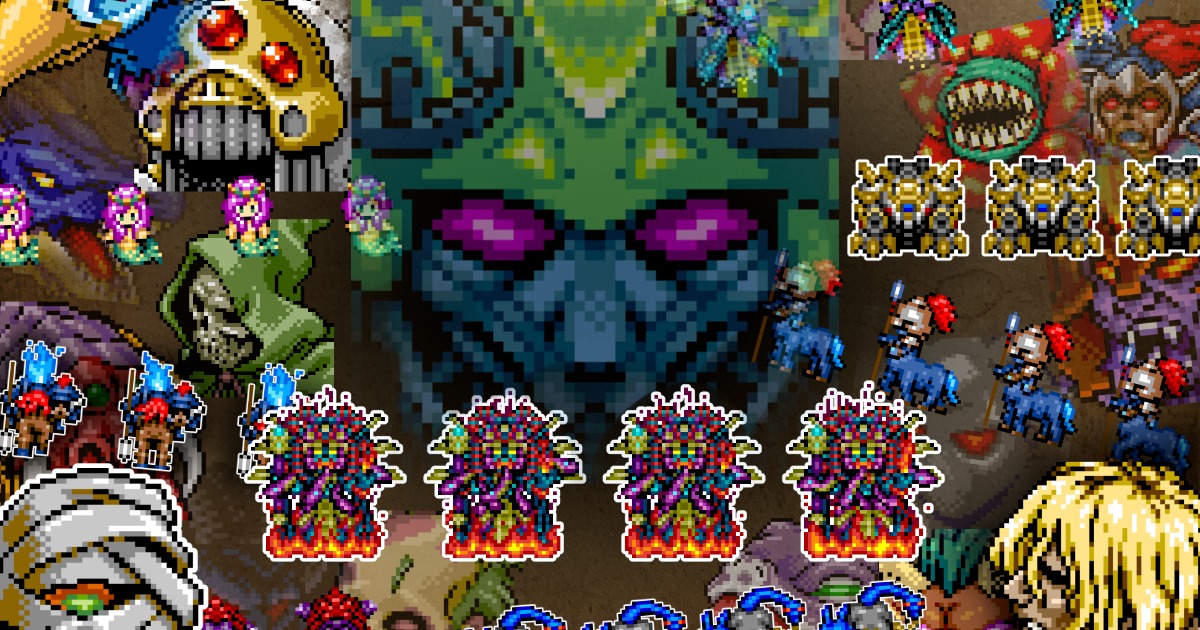 MEGA FANTASY Walking Monsters and Faces | 2D | Unity Asset Store