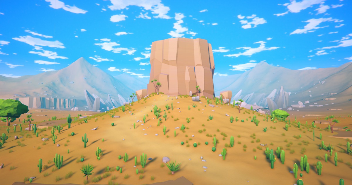 Stylized Fantasy Desert - Low Poly | 3D Fantasy | Unity Asset Store