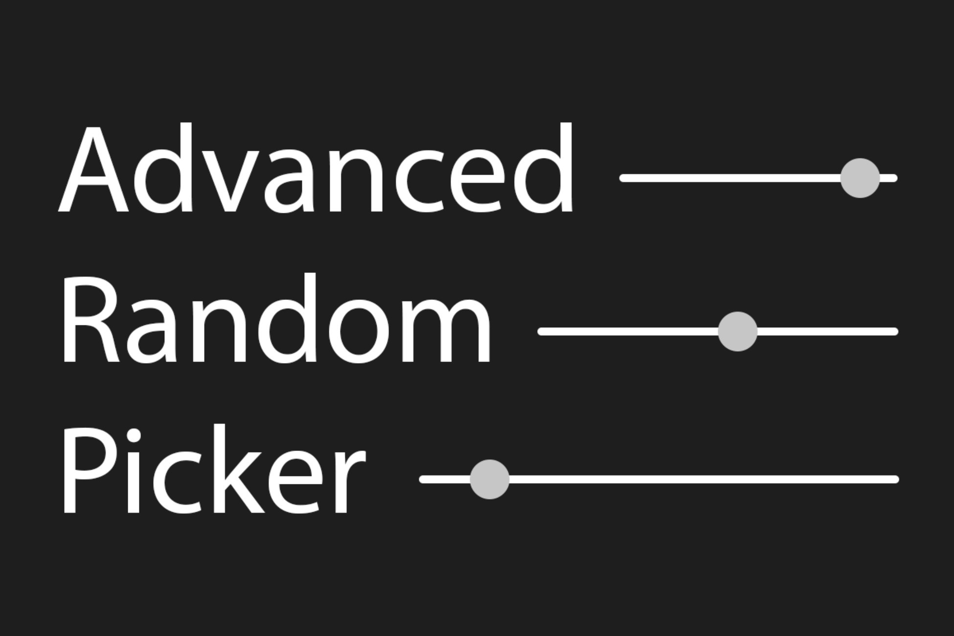 Advanced Random Picker | Utilities Tools | Unity Asset Store