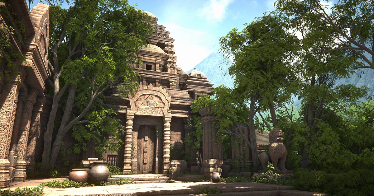 Modular Ancient Temple Environment, Fantasy Temple | 3D Fantasy | Unity ...
