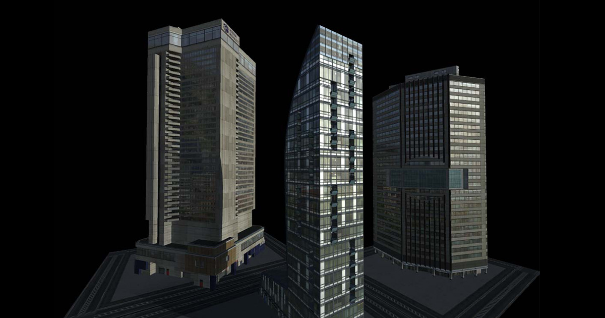 Highrise buildings Set 1 | 3D 도시 | Unity Asset Store