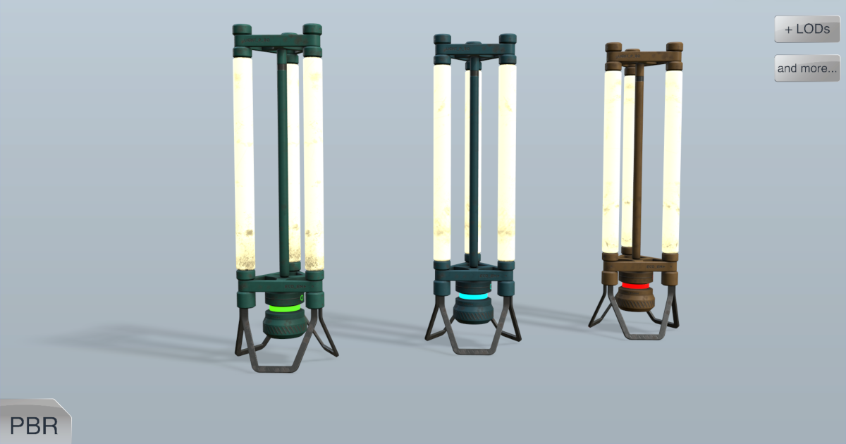 Sci-fi lamp vol pack | 3D Sci-Fi | Unity Asset Store