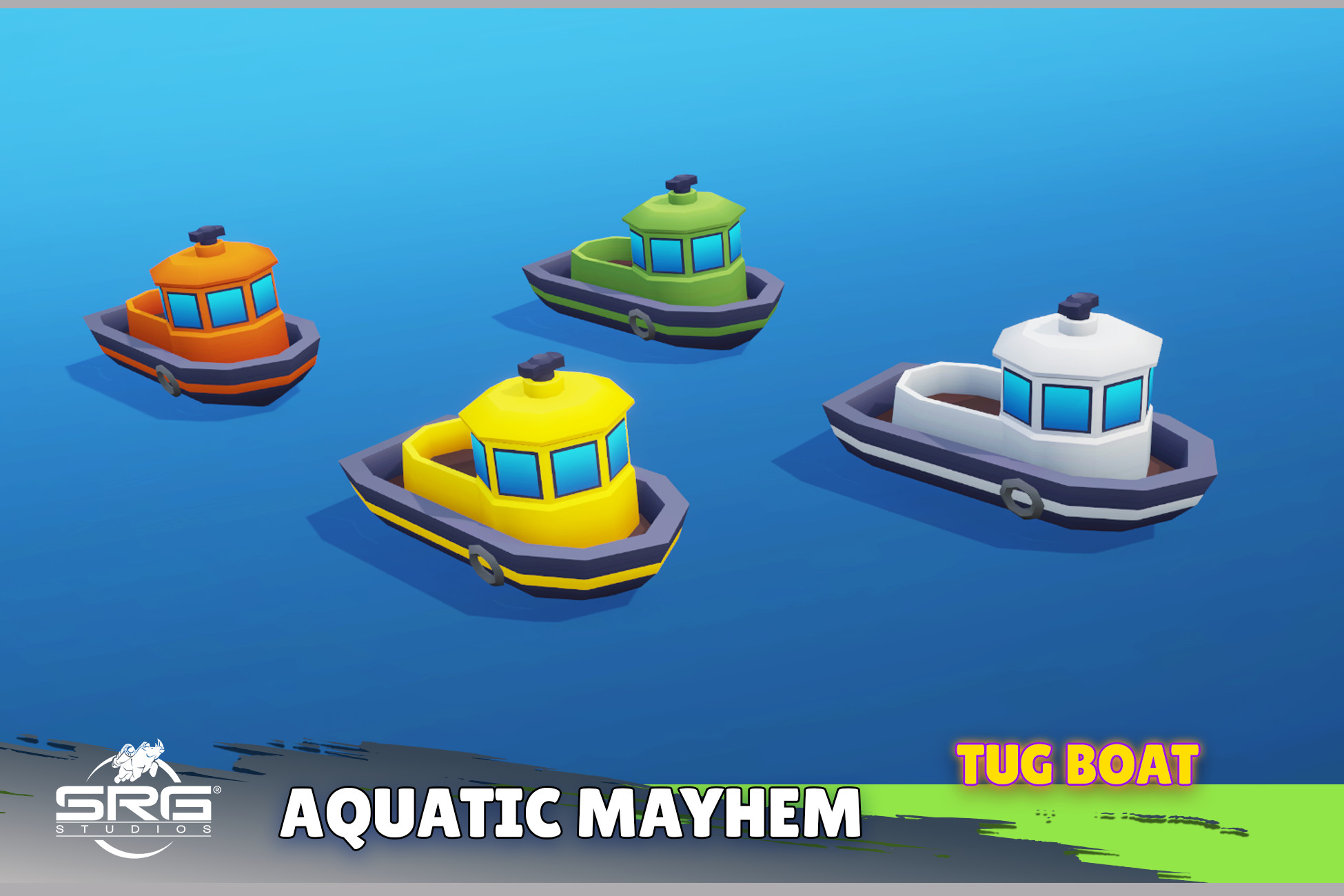 Aquatic Mayhem - Tug Boat | 3D Sea | Unity Asset Store