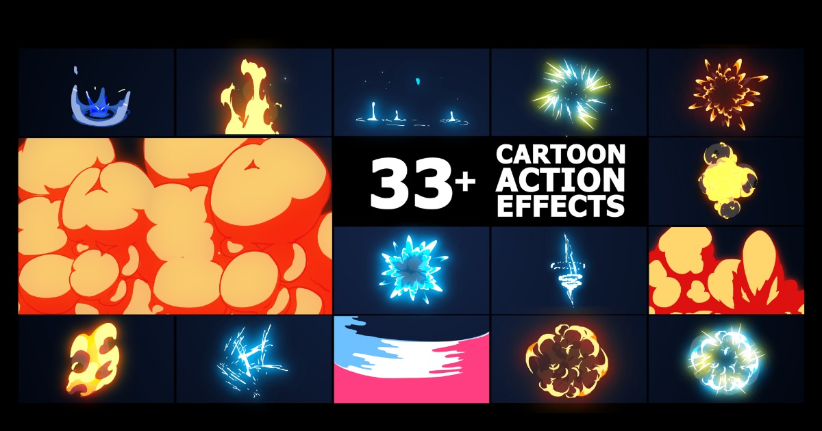 Cartoon Action Effects (04.10.23) | 2D Textures & Materials | Unity ...