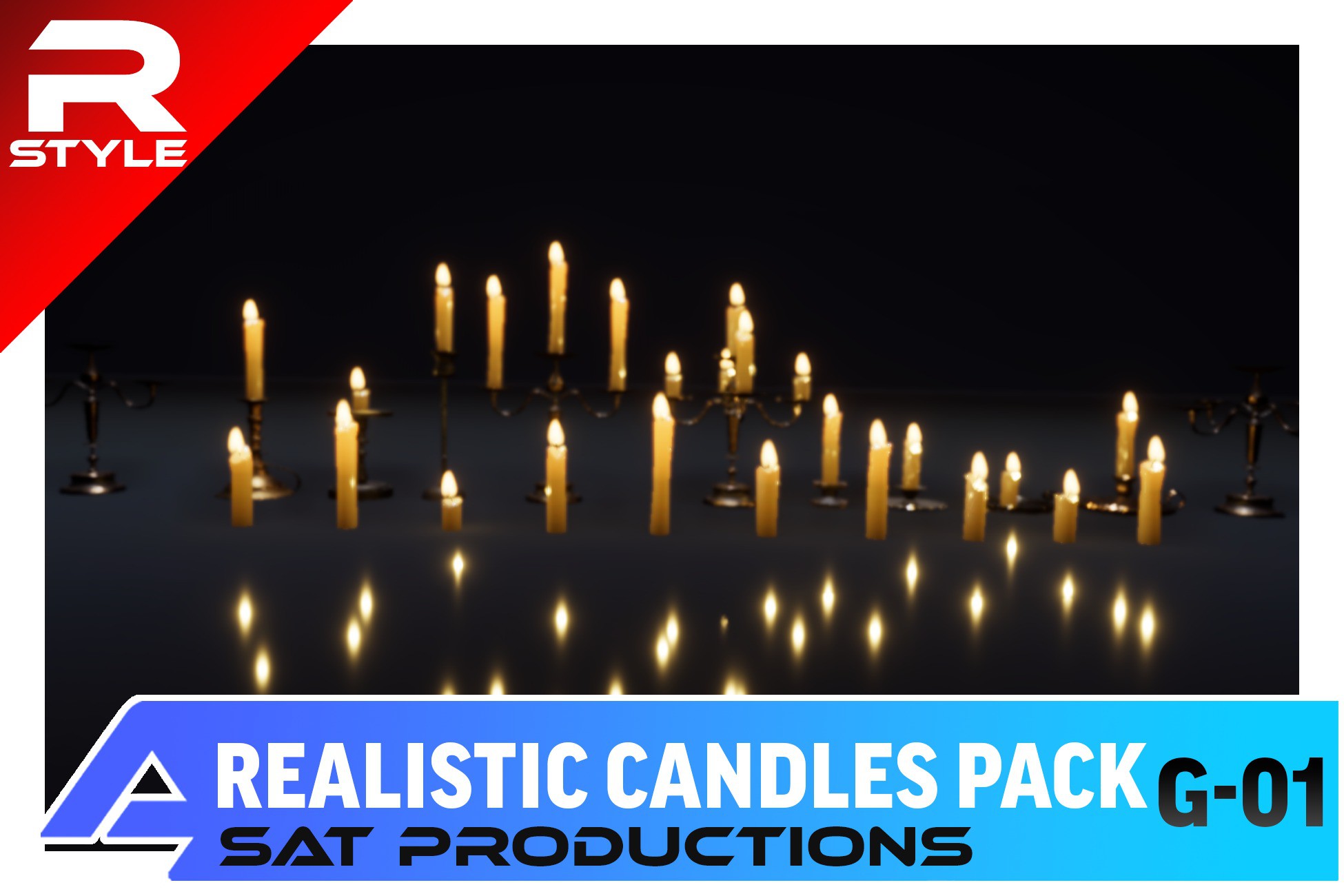 Realistic Candles Pack – Modular by Sat Productions