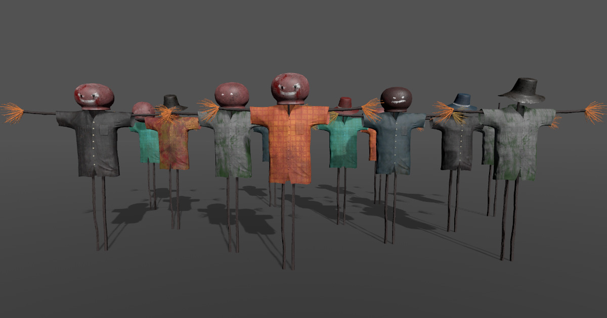 Scare Crow Extended PACK | 3D Creatures | Unity Asset Store