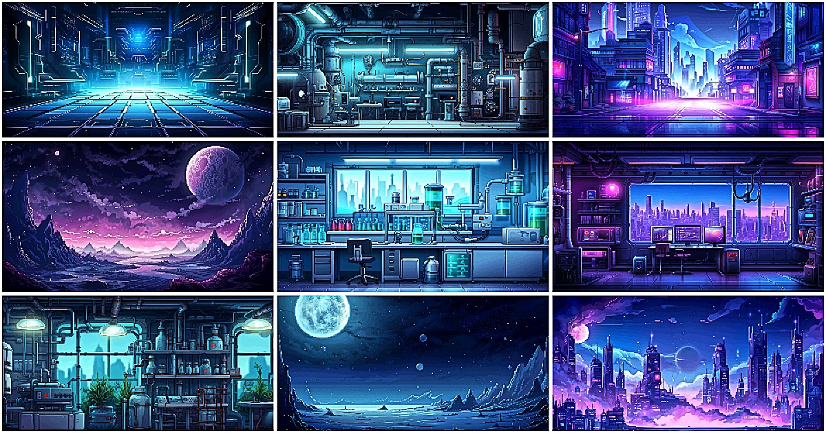 BACKGROUND - Pixel Sci-Fi 2 | 2D Environments | Unity Asset Store