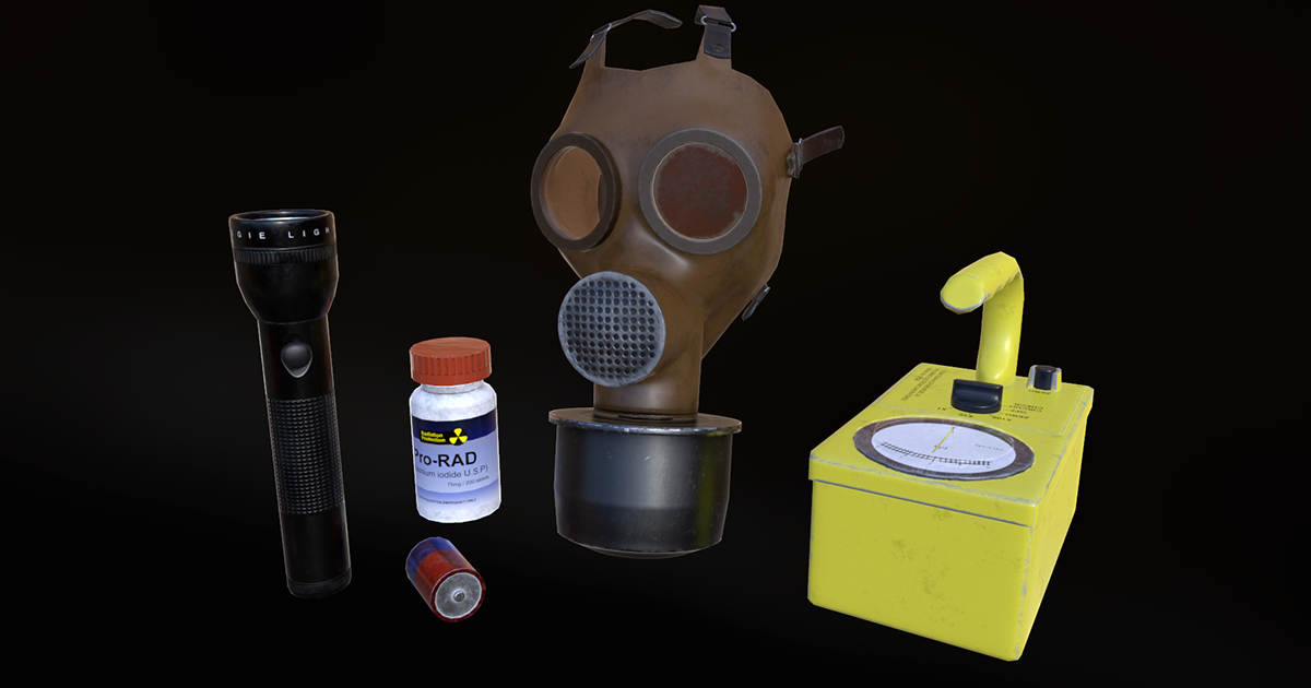 Radiation Survival Kit PBR | 3D Tools | Unity Asset Store