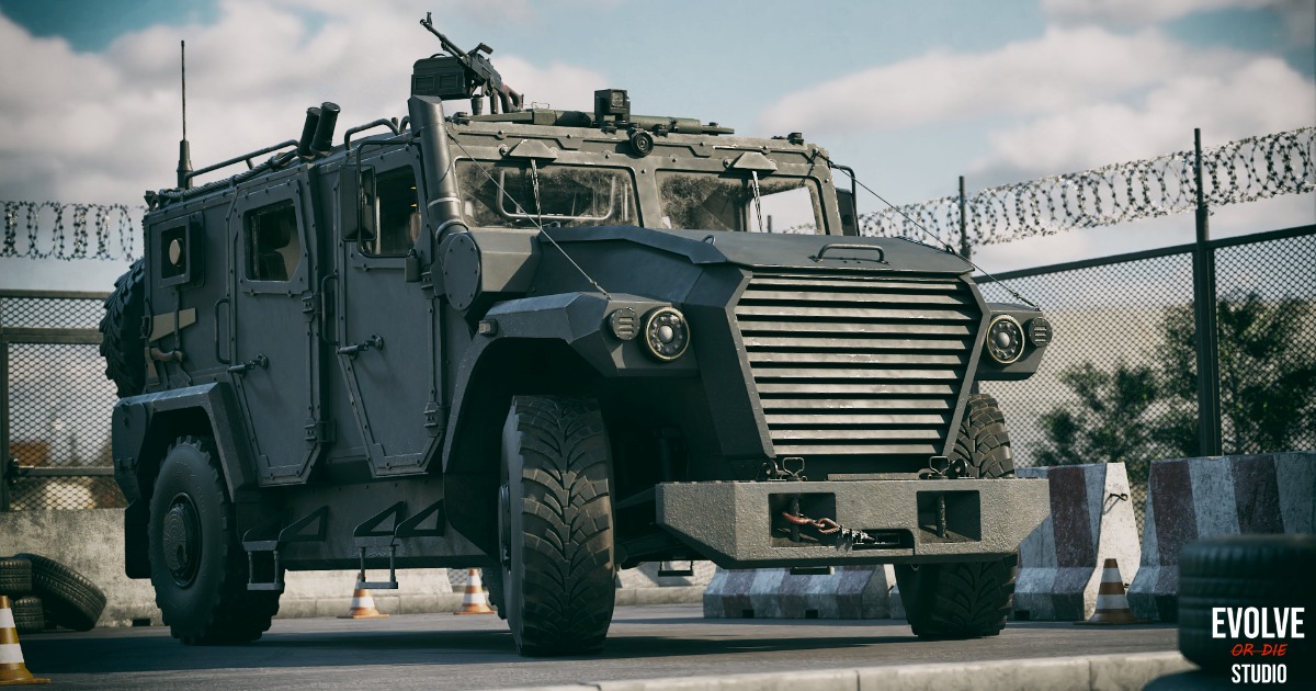 Rigged Atlet Military Car | 3D Land | Unity Asset Store