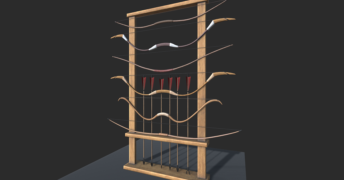 Medieval Bows and Arrows Vol1 | 3D Weapons | Unity Asset Store