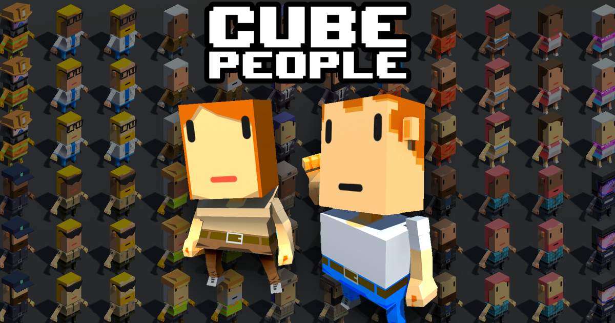 Cube People - Crowd | 3D 人形角色 | Unity Asset Store
