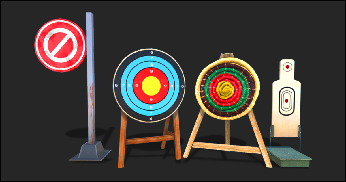 Shooting Targets Assets 3D Pack | 3D Props | Unity Asset Store