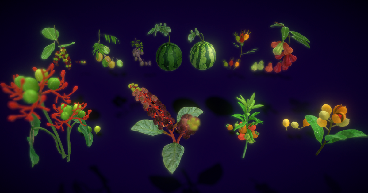 Collection Fruit Path6 | 3D Food | Unity Asset Store