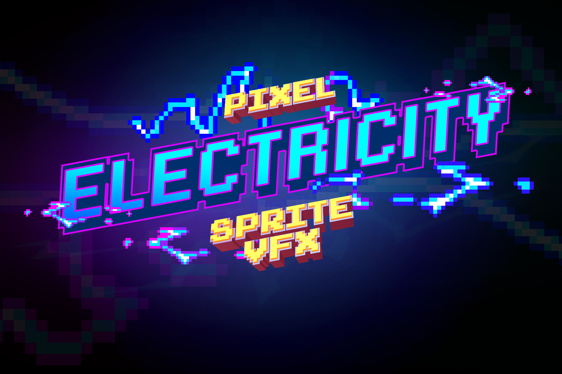 Pixel electricity VFX pack | 2D Textures & Materials | Unity Asset Store
