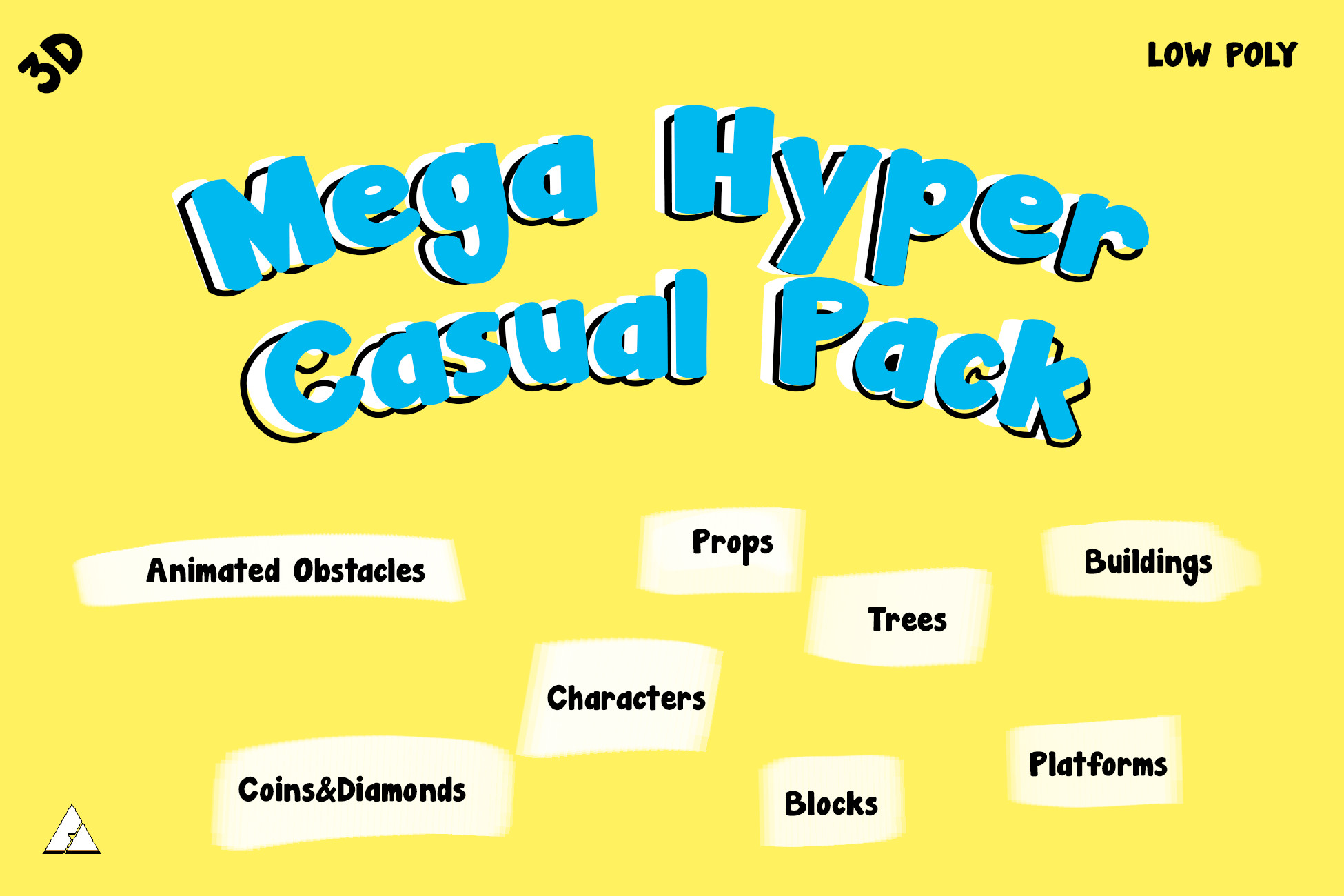 Mega Hyper Casual Pack 3d Props Unity Asset Store