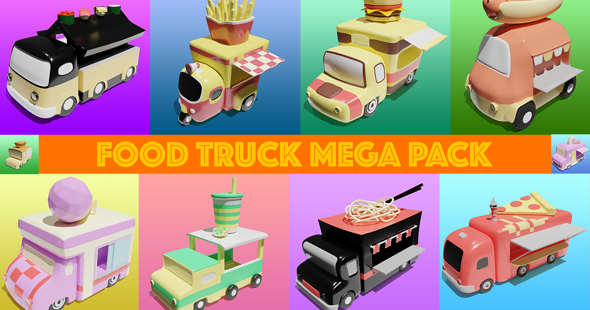Food Truck 3D | 3D Vehicles | Unity Asset Store