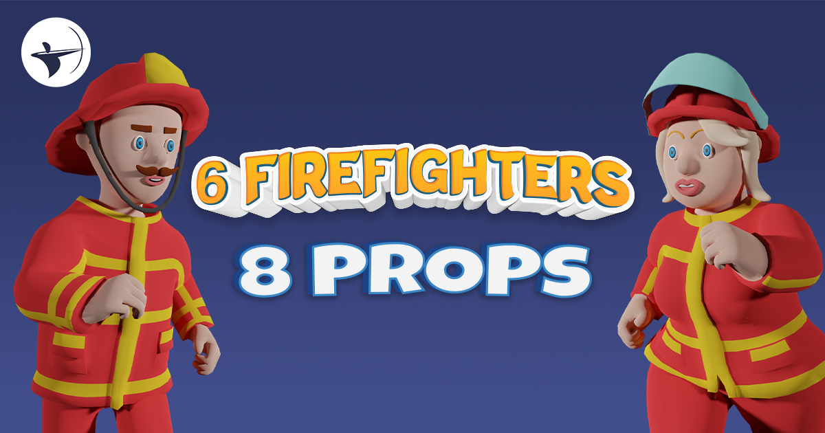 Firefighters with Props | キャラクター | Unity Asset Store