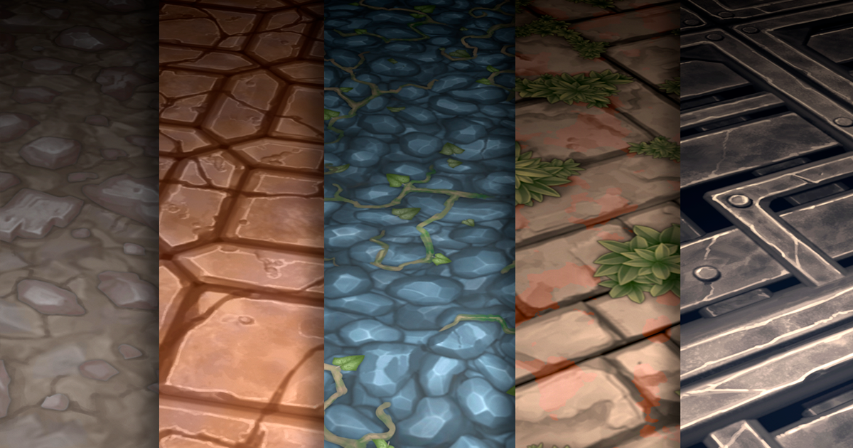 Texture Set Vol.08 Hand Painted Ground | 2D 地面 | Unity Asset Store
