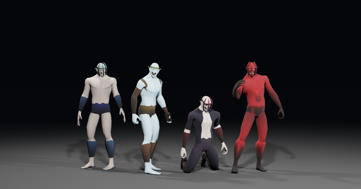 Necro Orc Low Poly Pack | 3D Creatures | Unity Asset Store