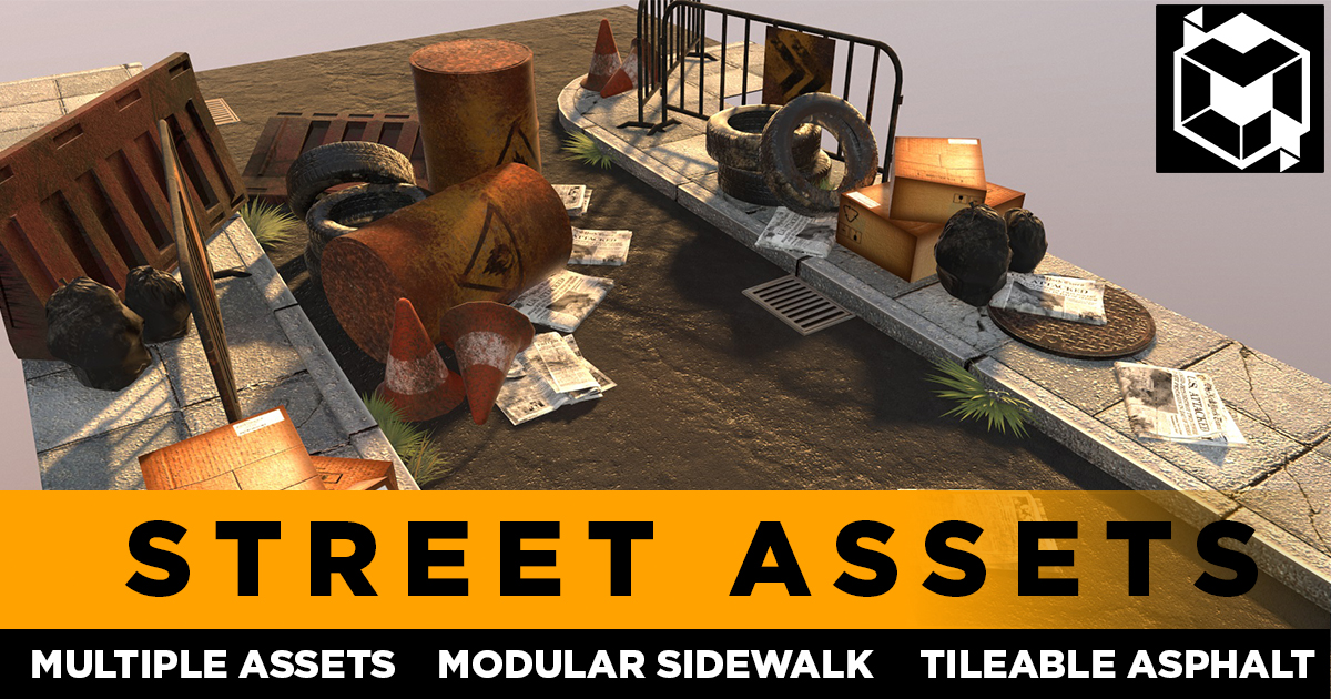 Abandoned street assets | 3D Urban | Unity Asset Store