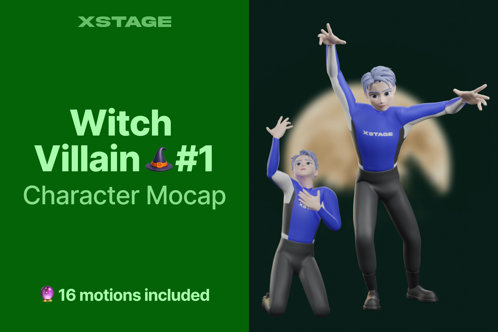 Witch Villain #1 | Character Mocap Pack | 3D Animations | Unity Asset Store