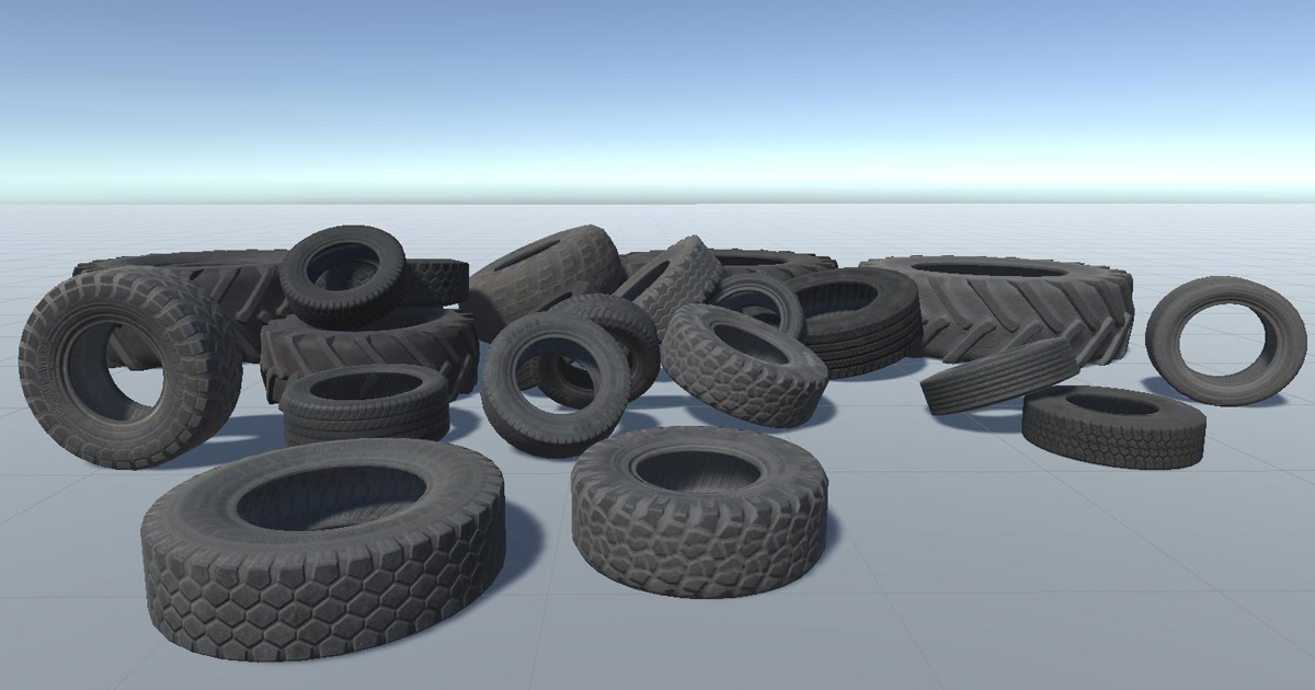 Car tires pack | 3D Props | Unity Asset Store