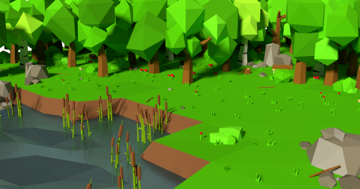 The Low-Poly Forest Pack | 3D Vegetation | Unity Asset Store
