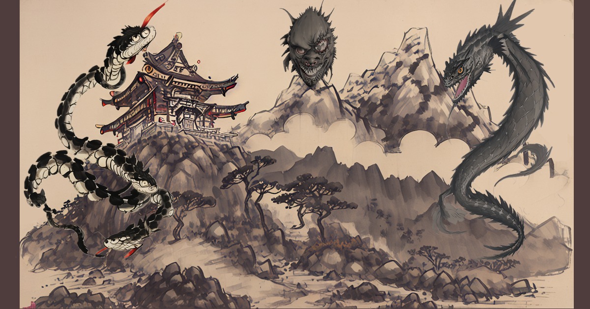 ChineseInkPainting:Monsters | 2D Characters | Unity Asset Store