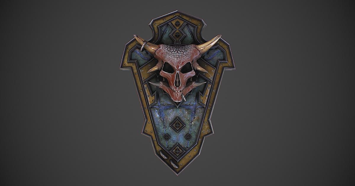 Fantasy shield 3 3d model | 3D Weapons | Unity Asset Store